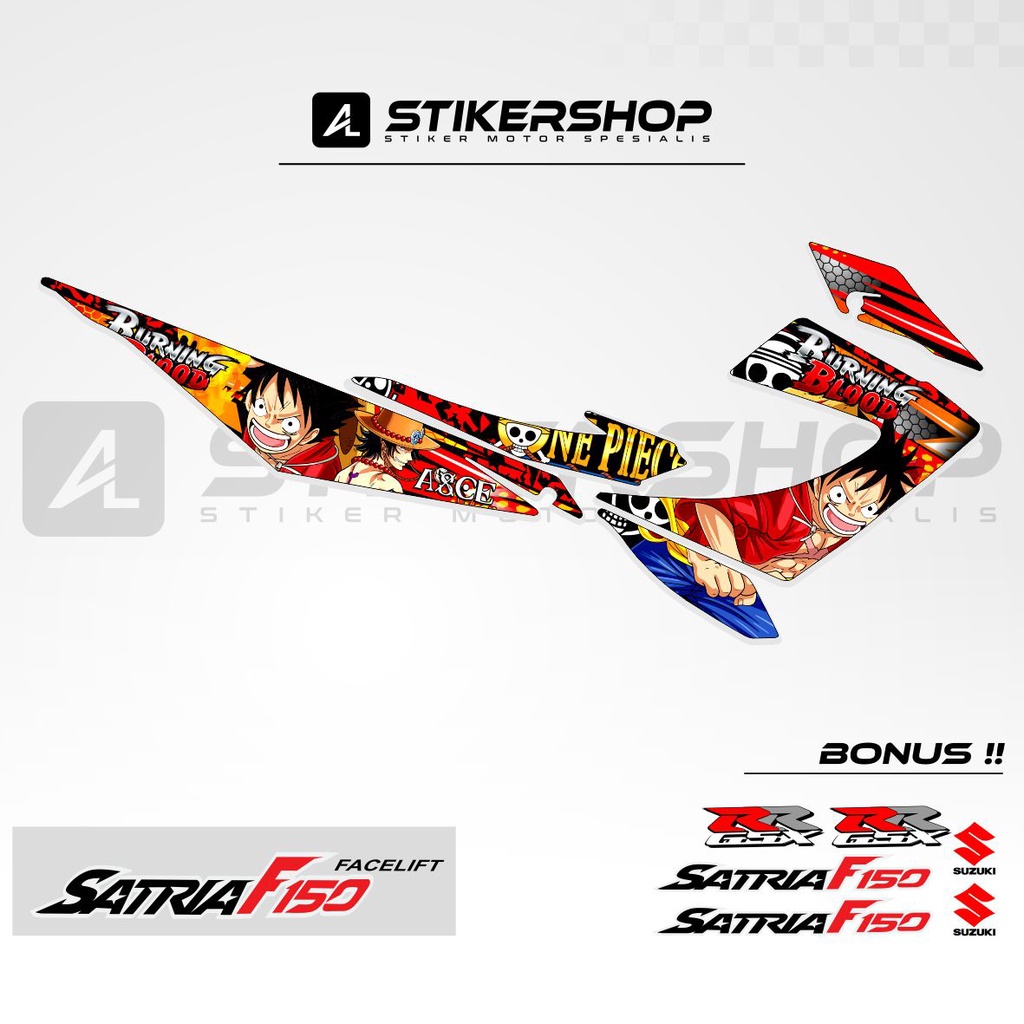 Jual STRIPING SATRIA FU FACELIFT / STIKER FACELIFT / STICKER FACELIFT ...