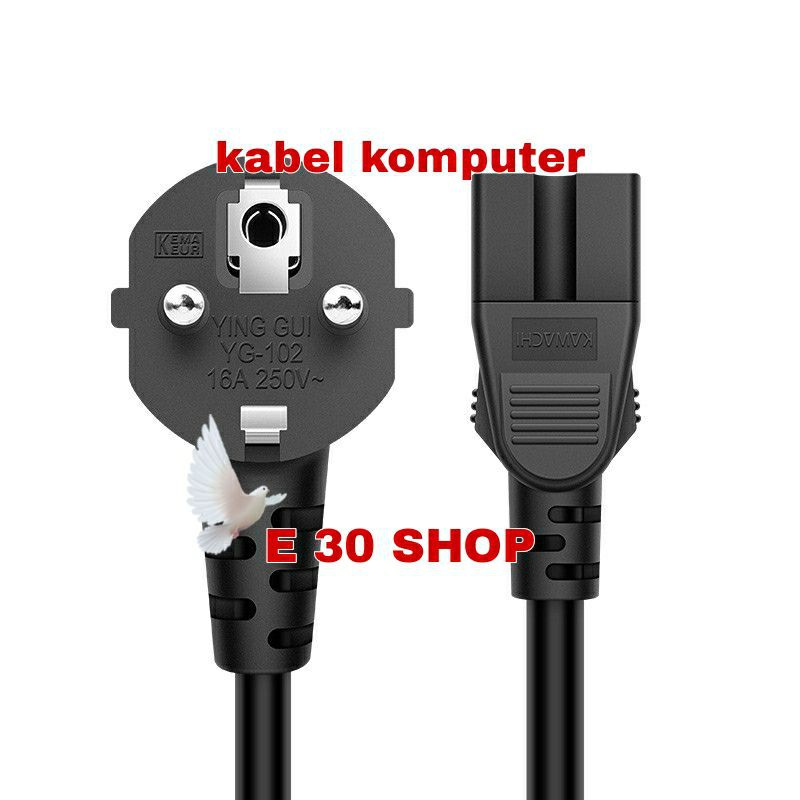 Jual Kabel Power komputer CPU power supply PC 3 lubang/ kabel mejikom | Shopee Indonesia