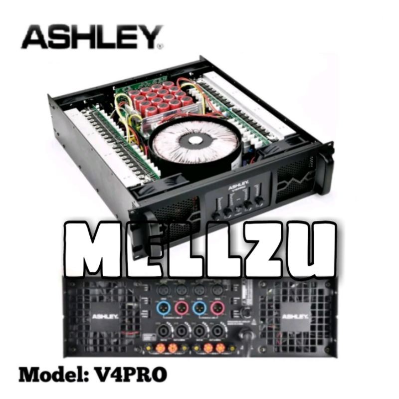 Jual Power Amplifier Ashley V4PRO Original 4 Channel | Shopee Indonesia