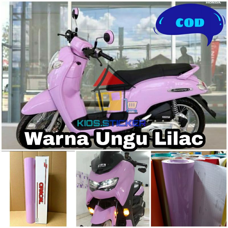 Jual Sticker Skotlet Oracal Warna Ungu Lilac Lebar Bahan 120cm x 50cm ...