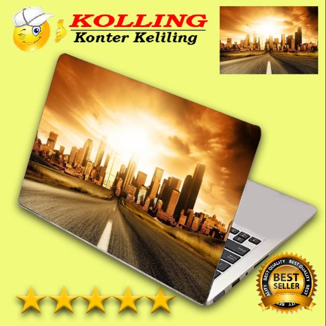 Jual Garskin Laptop wallpaper aesthetic jalan kota Skin Laptop Stiker ...
