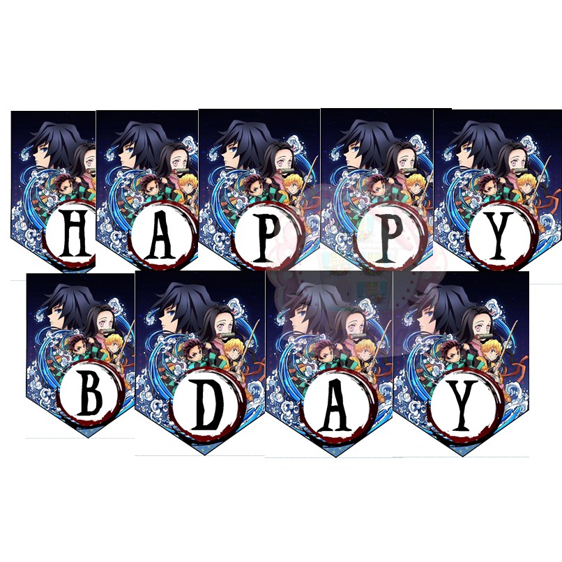 Jual DEMON SLAYER BUNTING FLAG | Shopee Indonesia