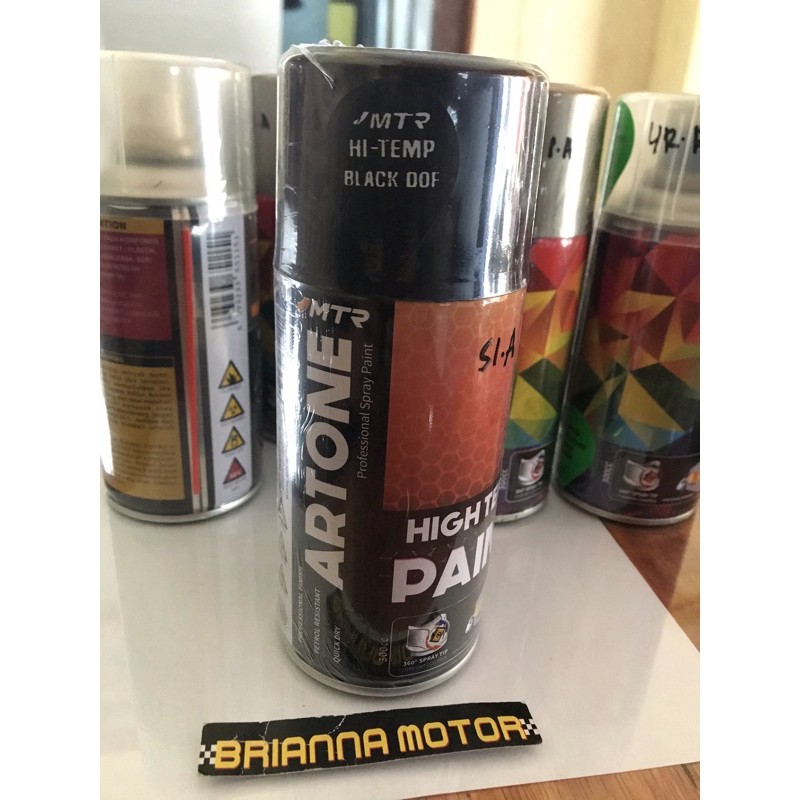 Jual CAT KNALPOT 300ML HI TEMP BLACK DOF WHITE SILVER RED BLACK ANTI ...