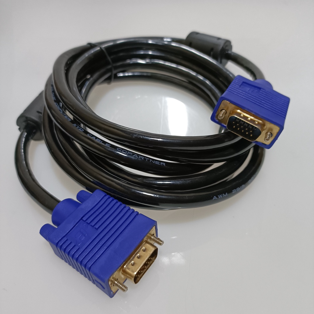 Jual Kabel VGA 1.5m 3m 5m Standard / Gold Plate High Quality | Shopee Indonesia