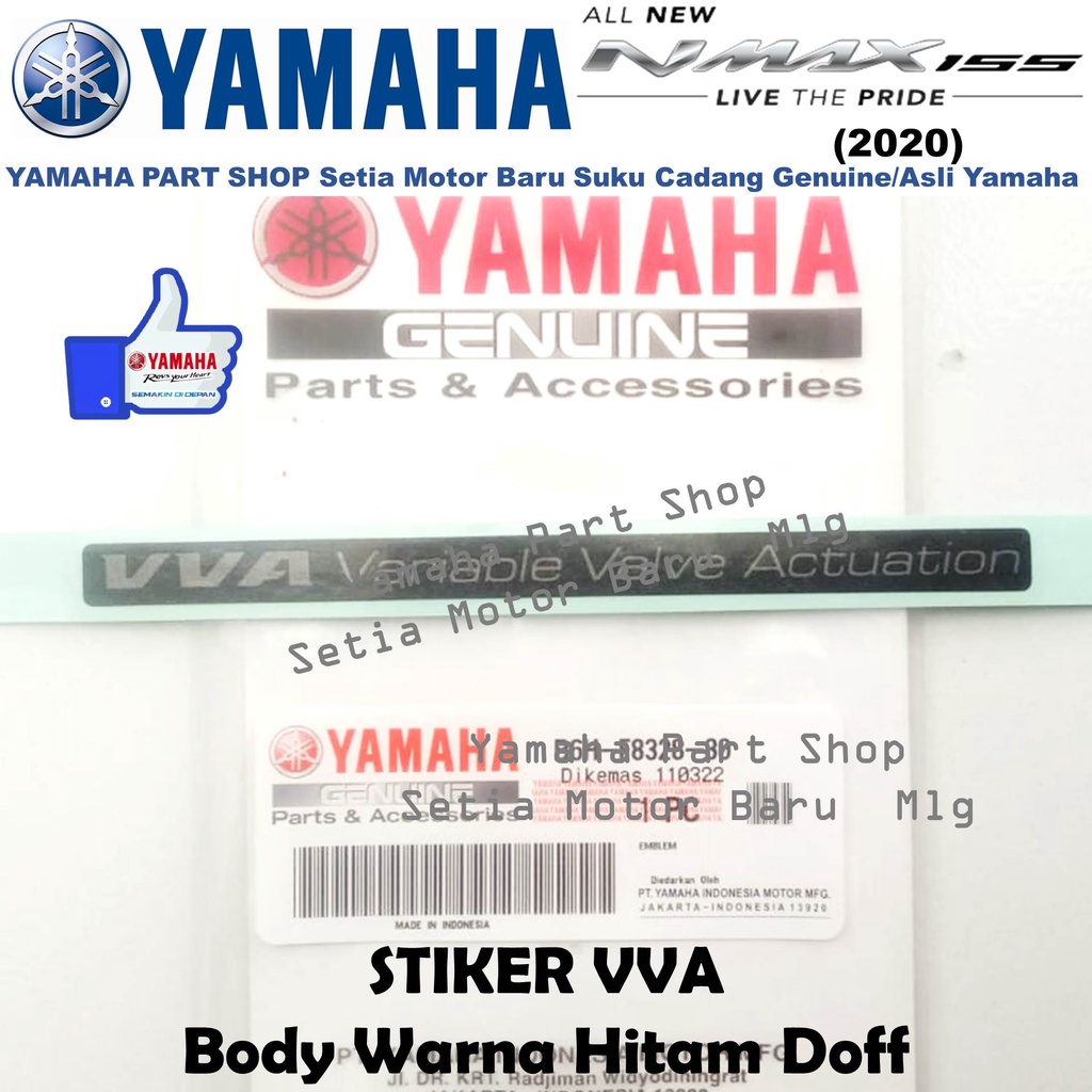 Jual Stiker VVA Variable Valve Actuation Body ABS Body Warna Hitam Doff ...