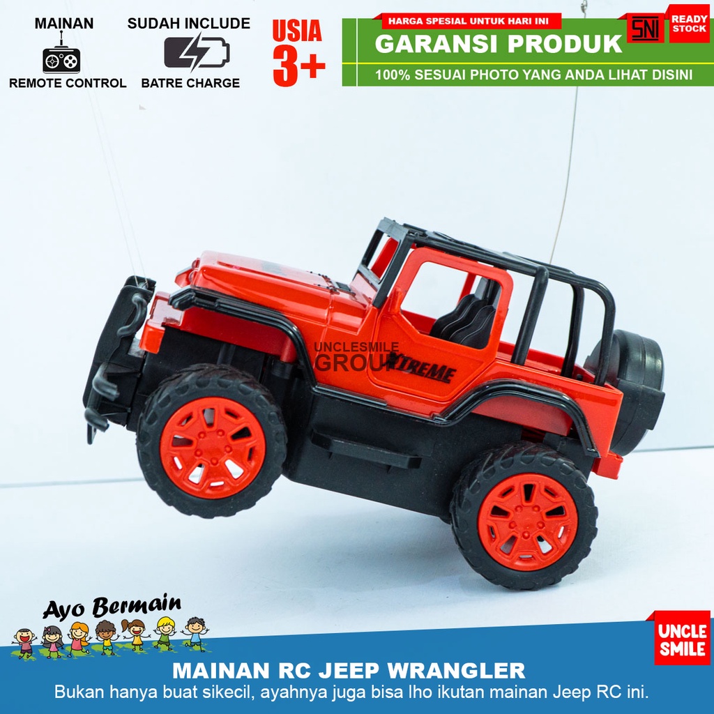 Jual Mainan Remote Control Jeep Wrangler Pintu Otomatis | Shopee Indonesia