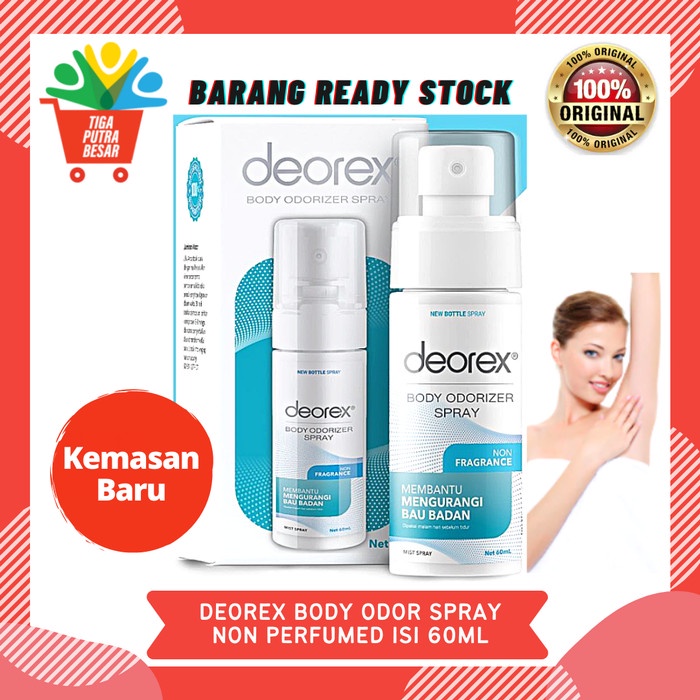 Jual DEOREX BODY ODORIZER SPRAY ISI 60 ML / PENGHILANG BAU BADAN / BAU ...