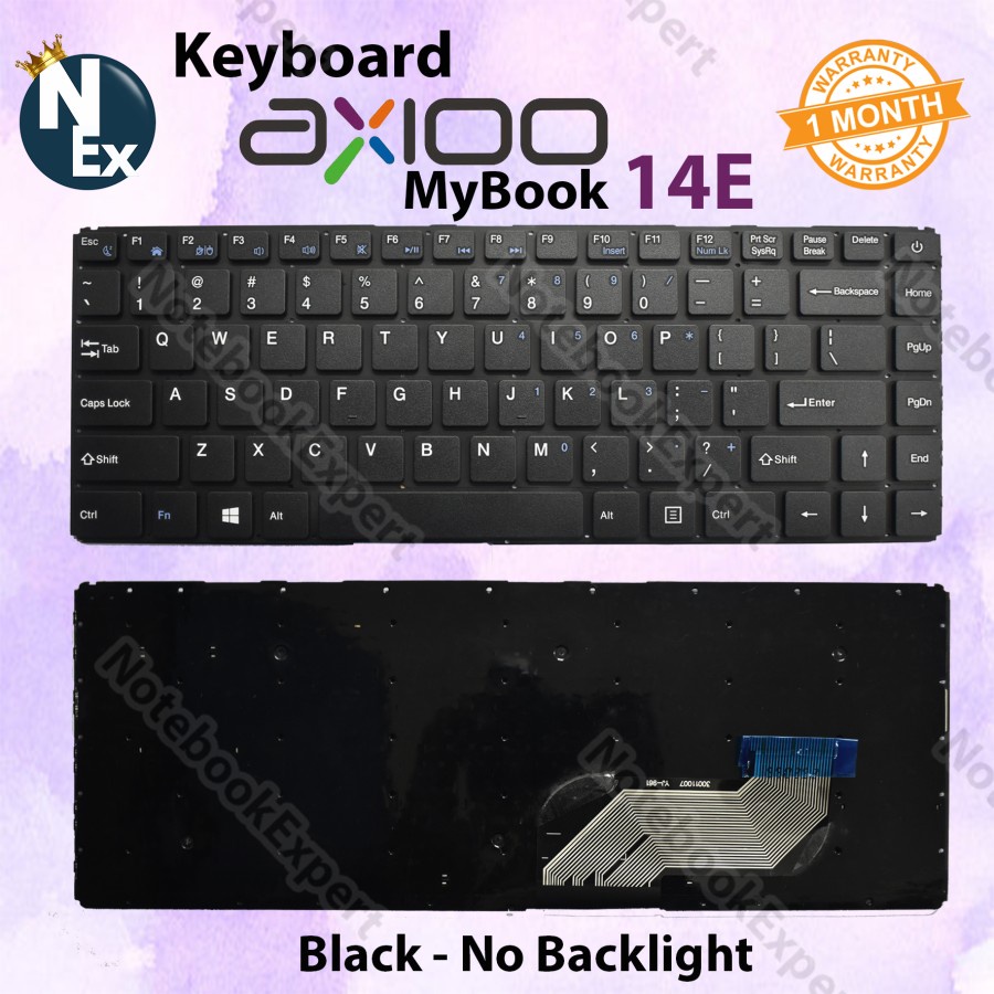 Jual Keyboard axioo mybook 14E CG14D01 Black No Backlight | Shopee ...