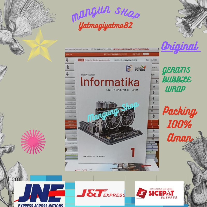 Jual BUKU INFORMATIKA KELAS 10,11,12 SMA KURIKULUM MERDEKA ERLANGGA | Shopee Indonesia
