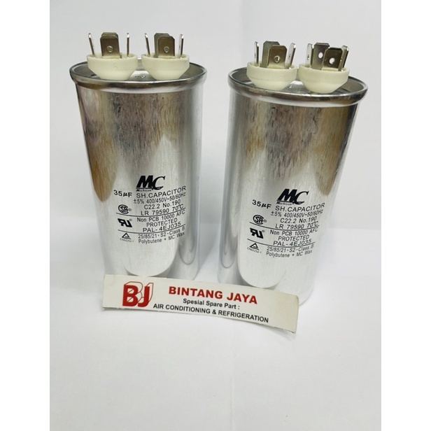 Jual Capasitor AC 35uf mikro MC/ capasitor Kapasitor ac 1pk 1.5pk | Shopee Indonesia