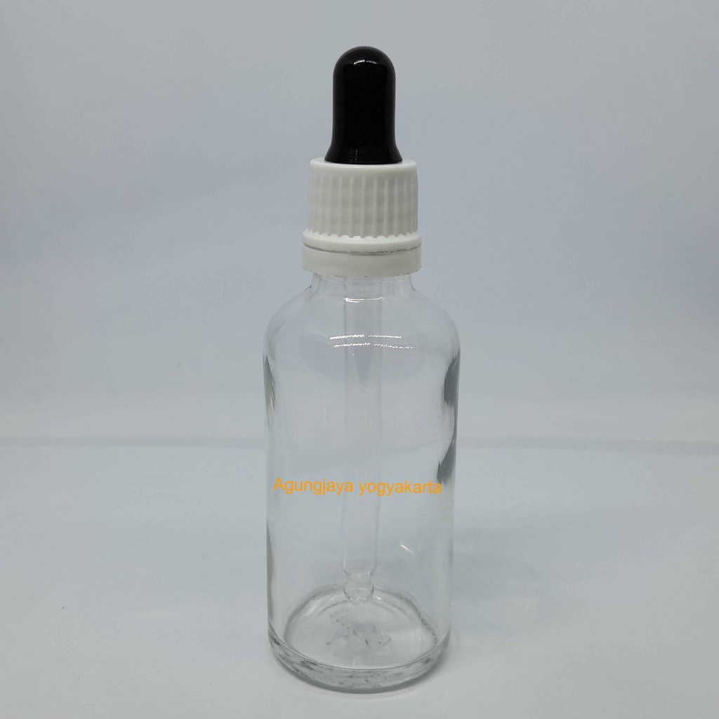 Jual Botol Kaca 50 ml Serum BR Clear Original Pipet Karet / 4831 ...