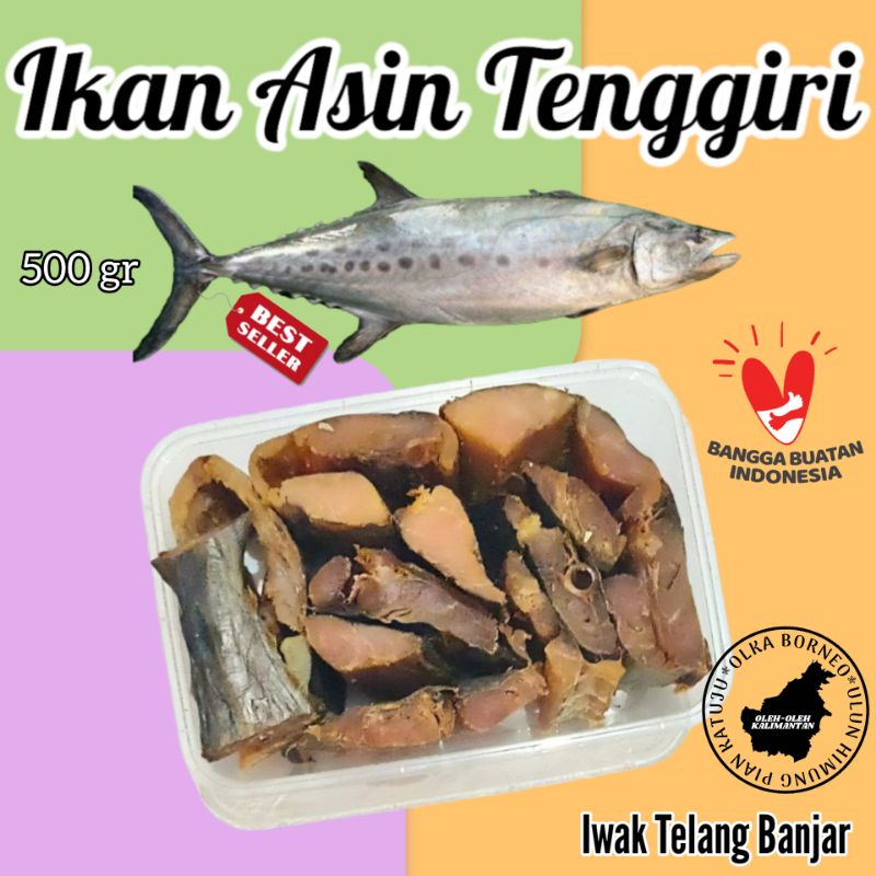 Jual Ikan Asin Tenggiri 500 gr Iwak Telang Asli Kalimantan | Shopee ...