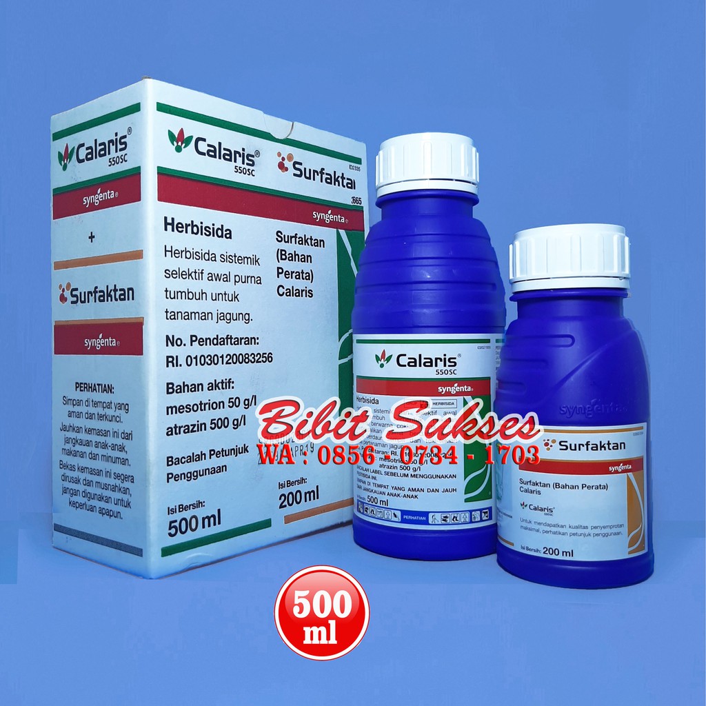 Jual Herbisida CALARIS 550SC 500ml + Surfaktan 200ml Pembasmi Gulma ...