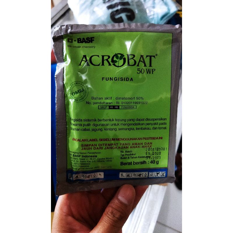 Jual Fungisida Sistemik ACROBAT 50WP 40 Gram Dimetomorf | Shopee Indonesia