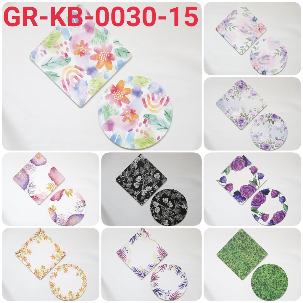 Jual GR-KB-0030-15 GROUP 1 Cake board alas kue kotak bulat 30cm bunga ...
