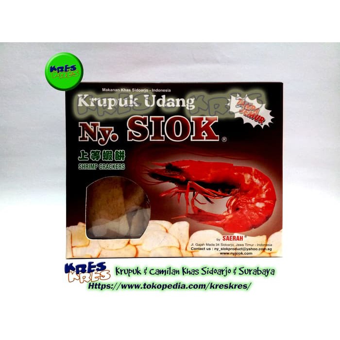 Jual Krupuk Kerupuk Udang Box Ny. Siok Nyonya Siok Sidoarjo 400gr ...