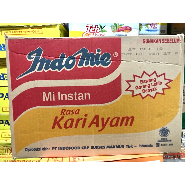 Jual INDOMIE KARI AYAM 1 DUS ISI 40 BUNGKUS PCS - Indomi Mie Mi Instan Grosir Murah Rasa ...