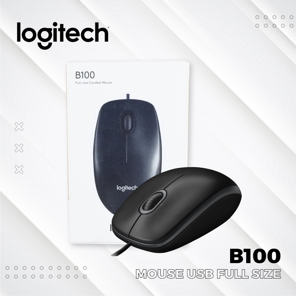 Jual Mouse LOGITECH B100 / B 100 USB | Shopee Indonesia