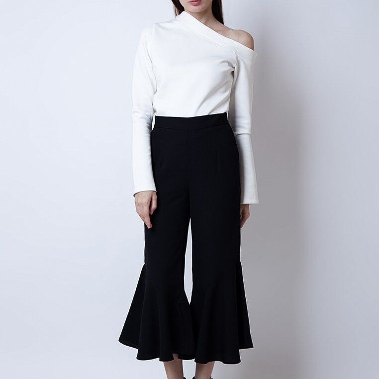 Jual Hazel Flare Pants (black) | Shopee Indonesia