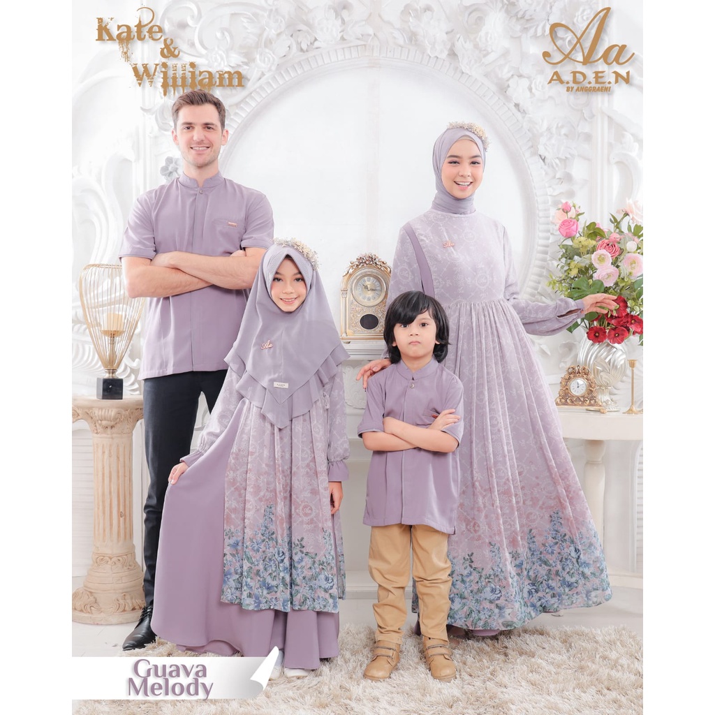 Jual Aden KATE & WILLIAM Family Series by Aden Hijab Guava Melody ...