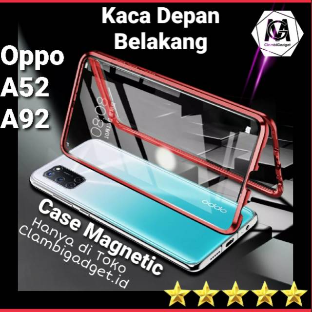 Jual Case Casing Oppo A52 A92 2020 Magnetic Double Side Glass Magnetik ...