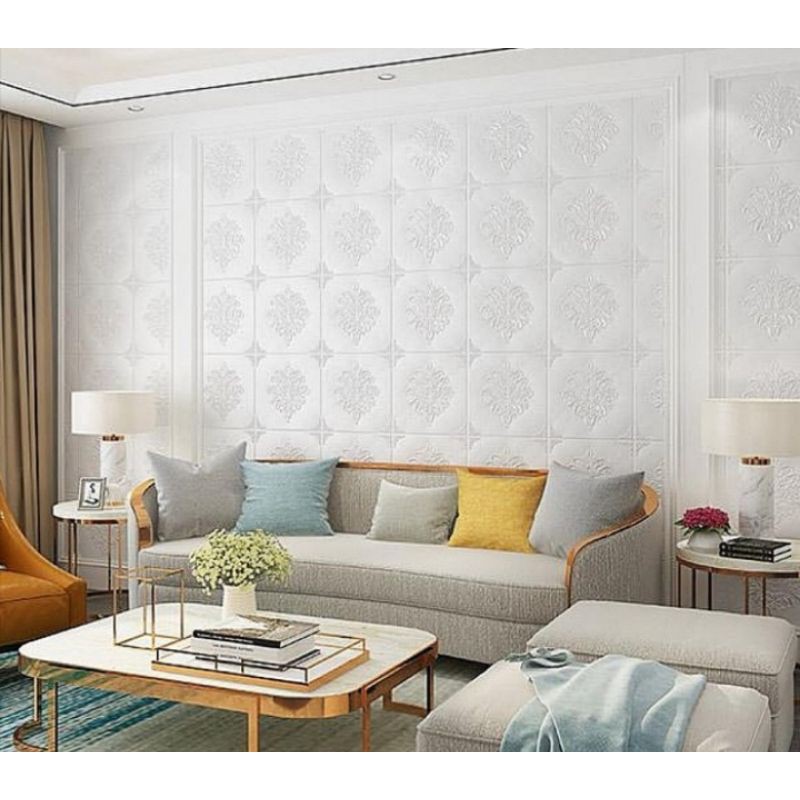 Jual Wallpaper Dinding 3D foam/plafon Batik Modern 70*70CM-Tebal ...