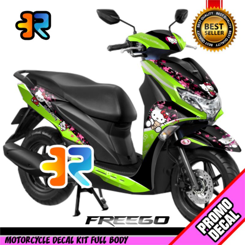 Jual Decal Stiker Yamaha Freego Hello Kitty Full Body | Shopee Indonesia