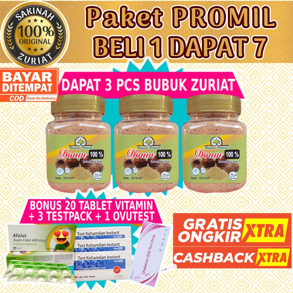 Jual [ COD ] 500 Gr Paket Lengkap Buah Zuriat Promil Sakinah MADINAH ...