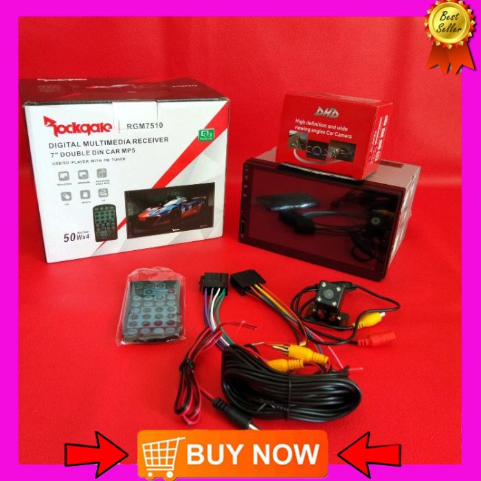 Jual Head unit Double din ROCKGATE seri RGM-7510.millorink and Camera ...