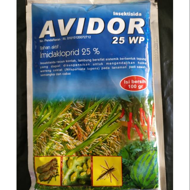 Jual Insektisida AVIDOR 25 wp Imidakloprid obat hama wereng kutu daun ...