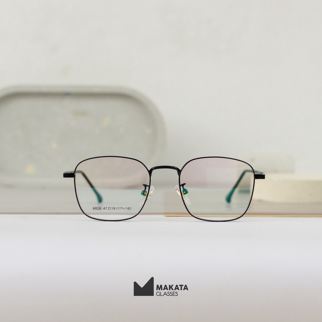 Jual MakataGlasses - Kacamata Frame Kotak Full Besi Ringan - SUMPANI 04 ...