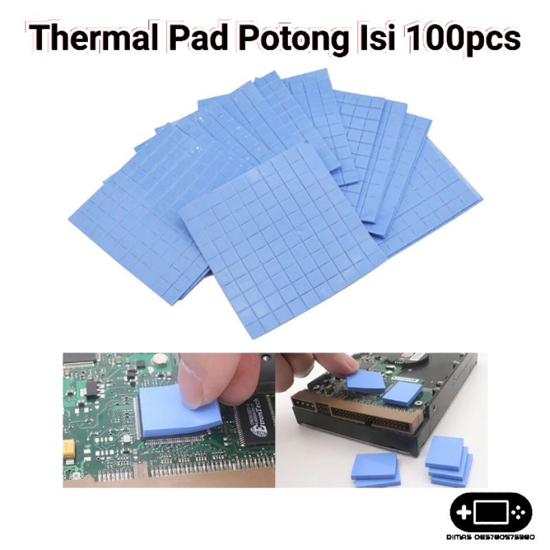 Jual Thermal Pad POTONG Isi 100pcs GPU CPU Laptop VGA Heatsink ...