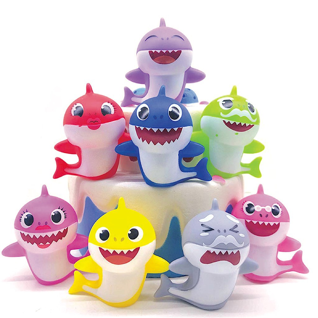 Jual Figure SET Topper cake / miniatur Cute Baby Sharks Baby Shark ...