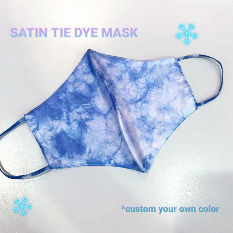 Jual TIE DYE MASK SATIN/ Masker satin polos/ masker kain satin murah ...