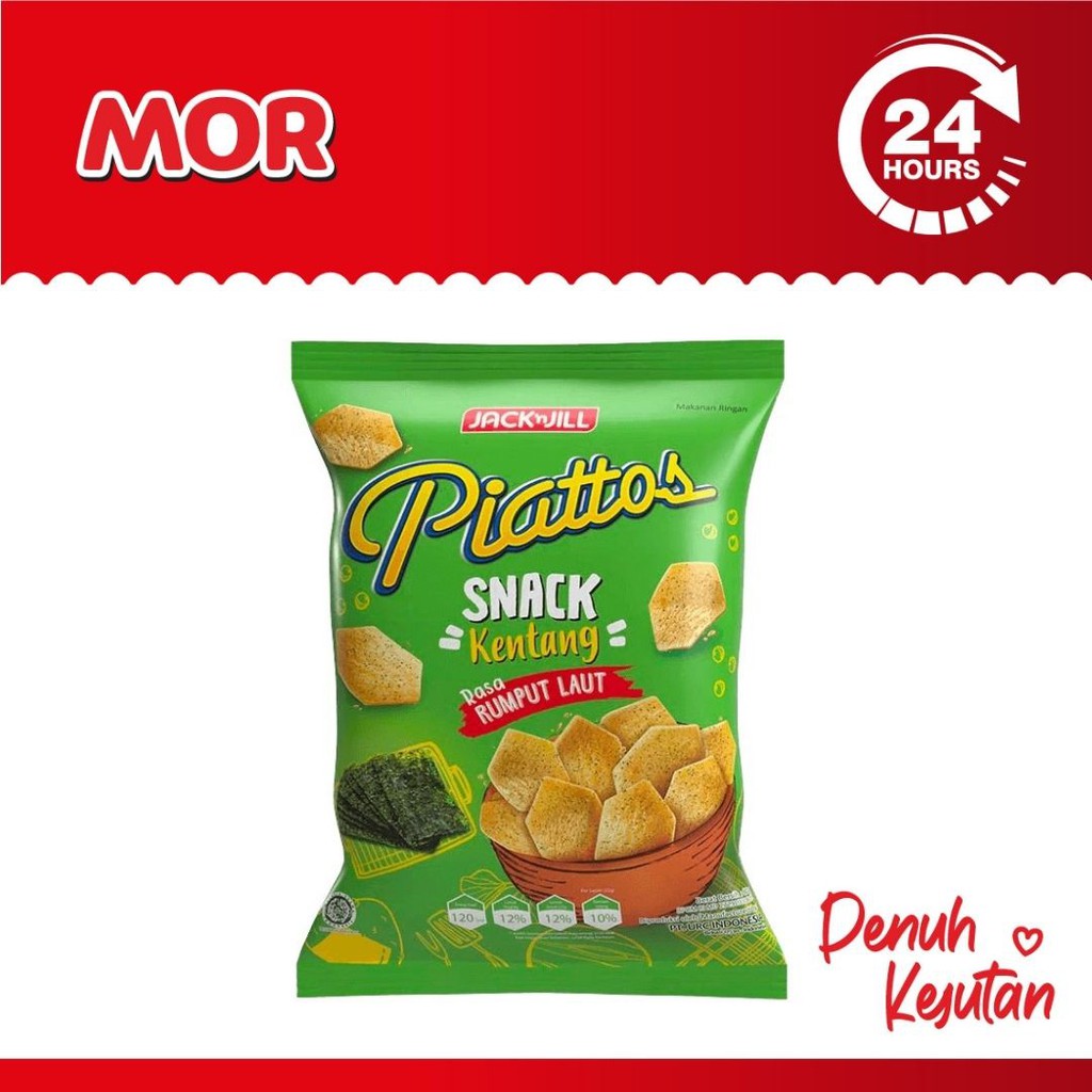 Jual PIATTOS Rumput Laut Snack Kentang Seaweed 85 gr | Shopee Indonesia