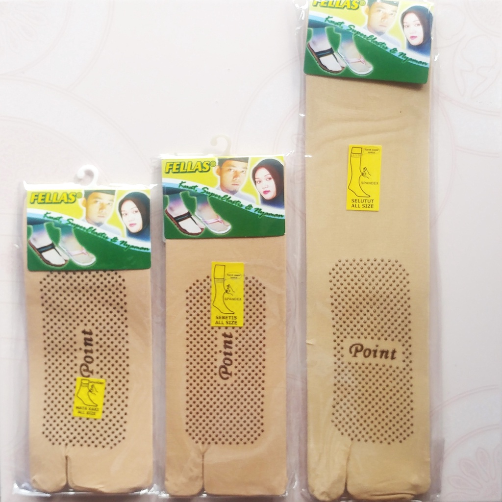 Jual Kaos Kaki Kerja Stocking FELLAS Wanita Jempol Warna Krem Kulit ...