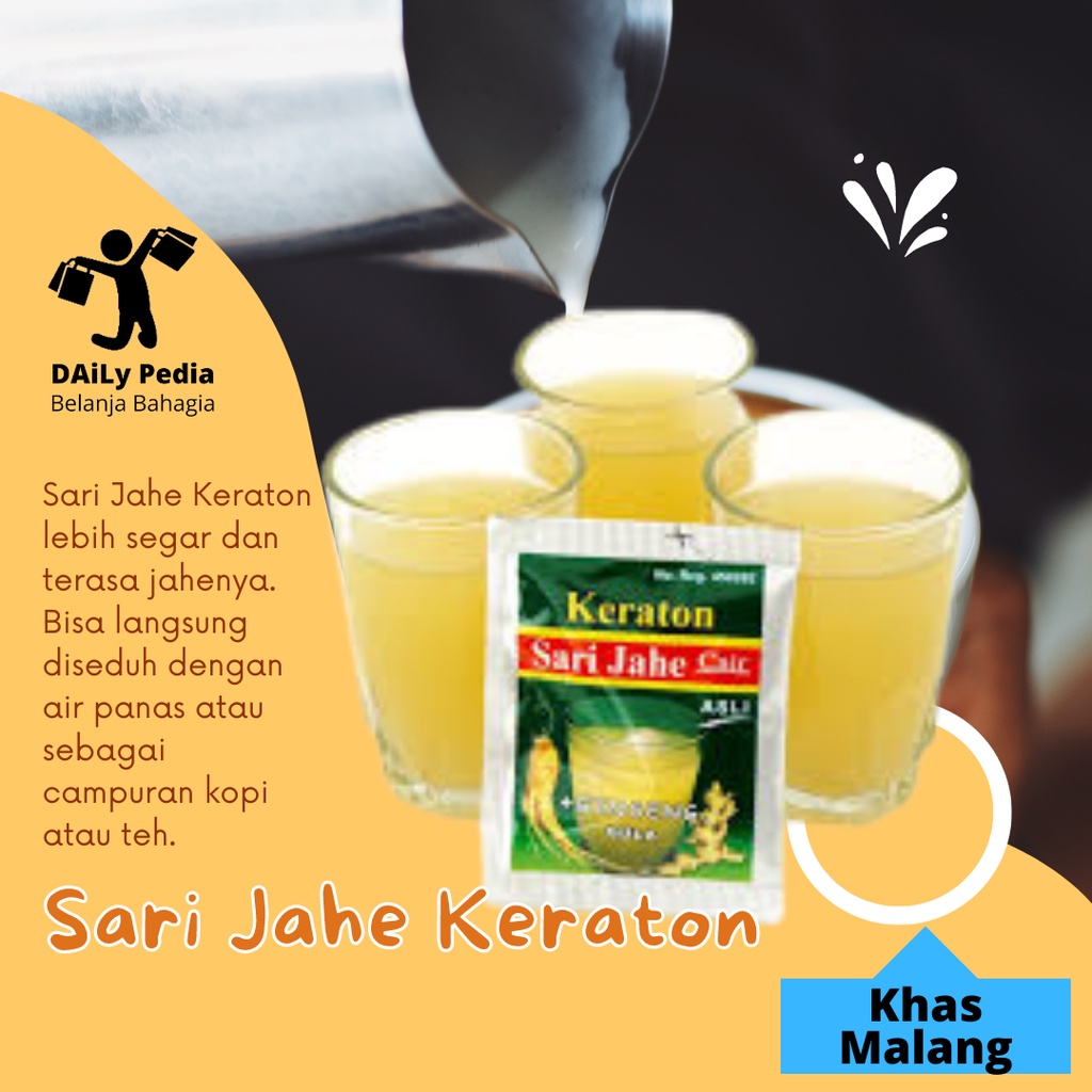 Jual Sari Jahe Keraton Jahe Instan Satu renceng 6 sachet | Shopee Indonesia