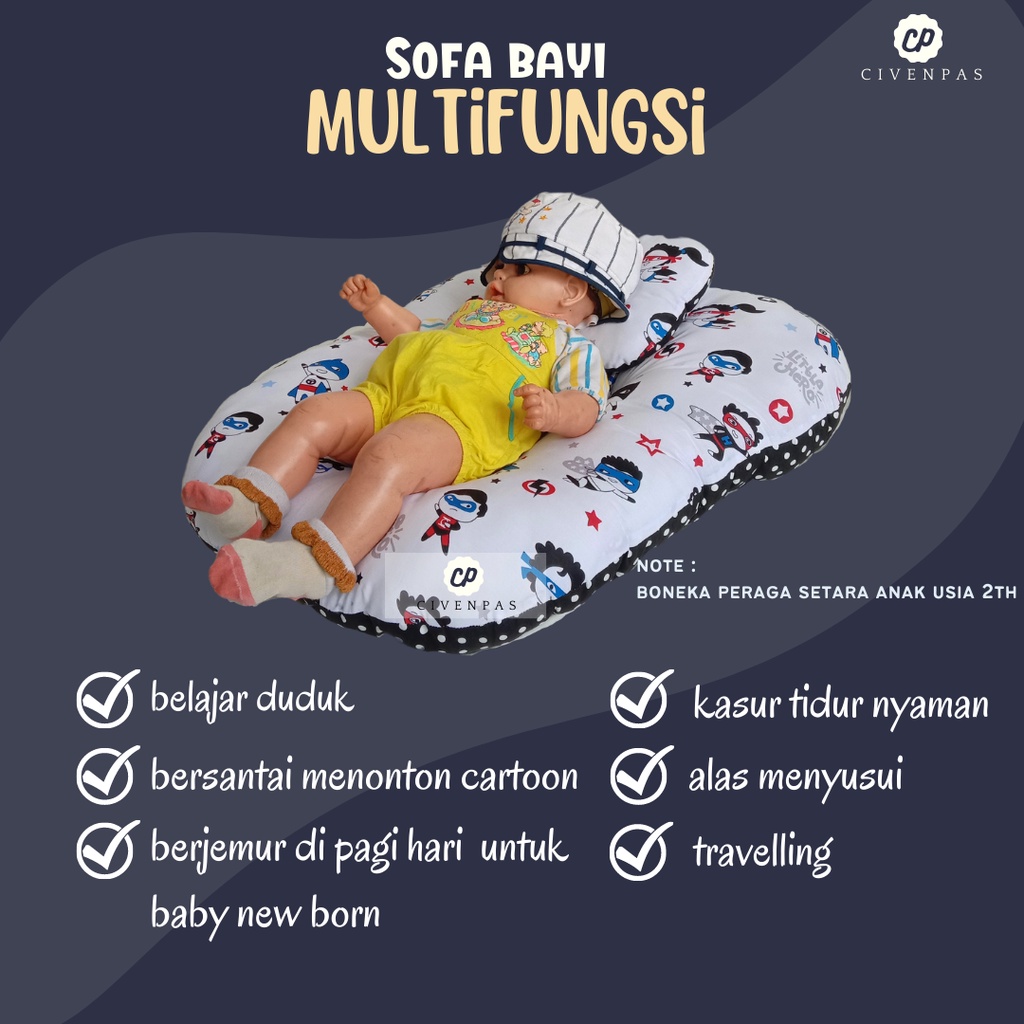 Jual Sofa Bayi Multifungsi Kasur Bayi Jumbo Tempat Tidur bayi matras ...