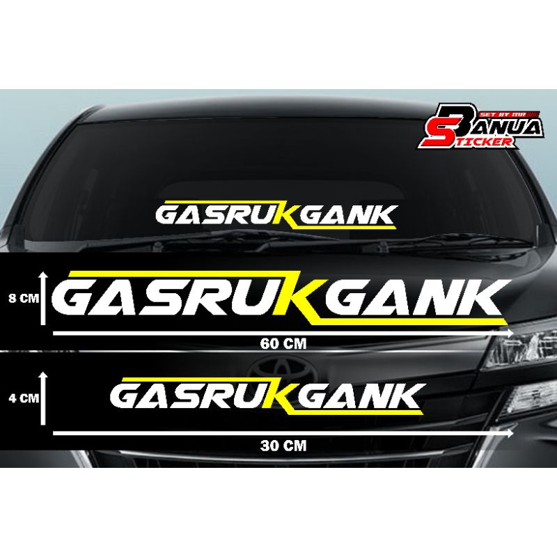 Jual Stiker Gasruk Gank Mobil | Shopee Indonesia