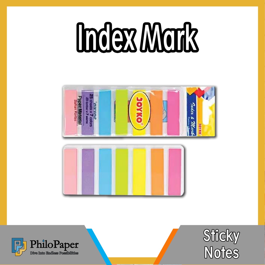 Jual ATK ~ Memo Stick note / Pembatas Buku Warna - warni / Plastik dan ...