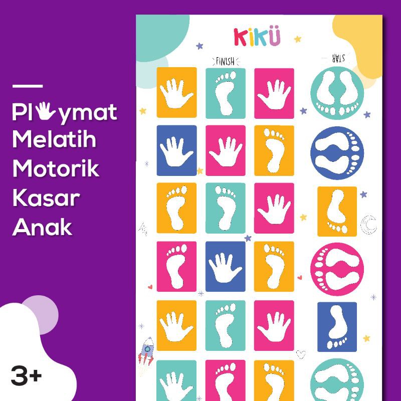 Jual sensory path | alas bermain melompat kaki tangan playmat motorik ...