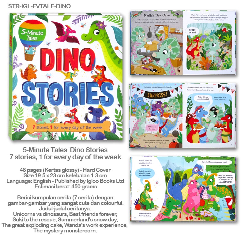 Jual [Igloo Books] 5-Minute Tales Bedtime Stories, Stories of Kindness ...