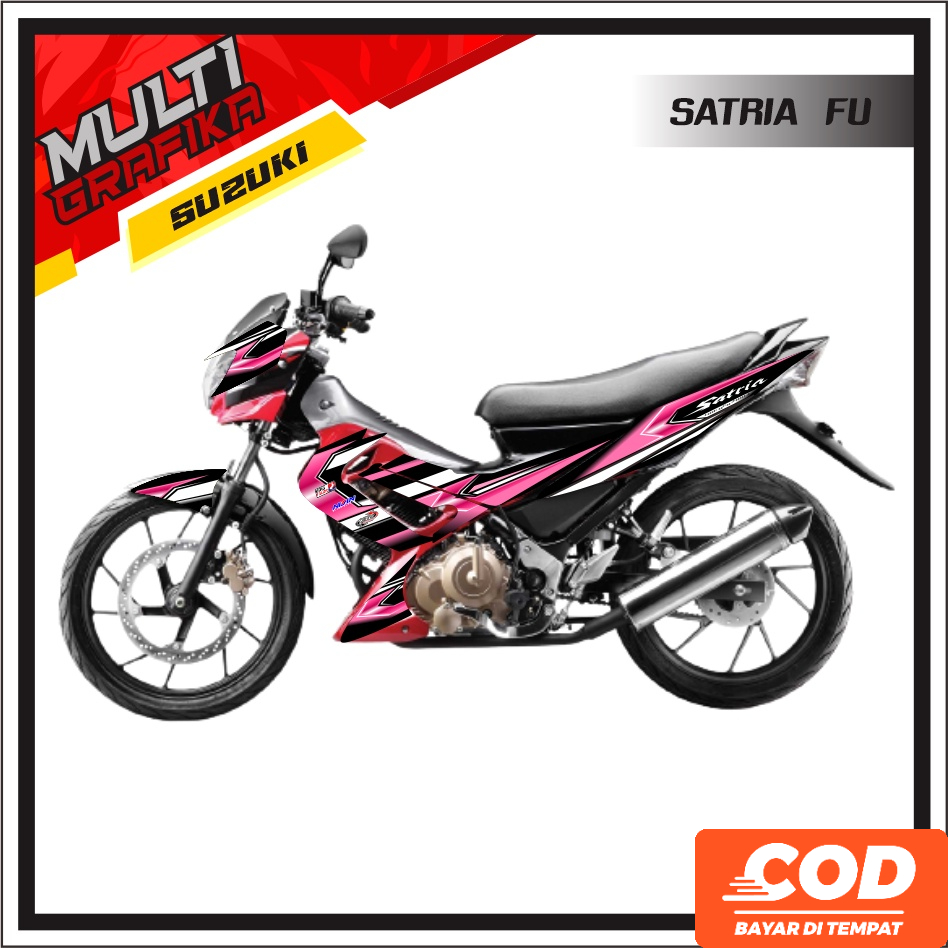 Jual Stiker Striping Dekal Motor SUZUKI SATRIA FU KARBU Series B, Decal ...