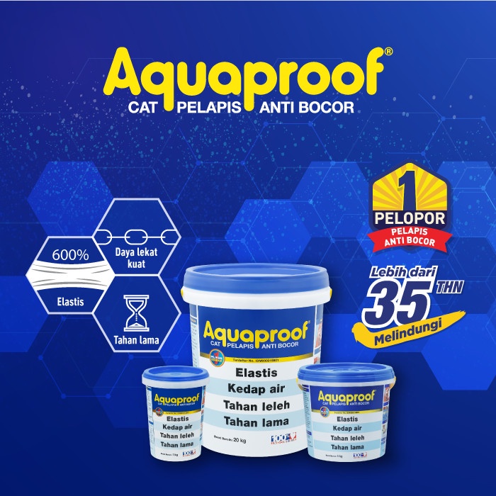 Jual Cat pelapis anti bocor Aqua proof 1 kg Aquaproof 1kg / Cat ...