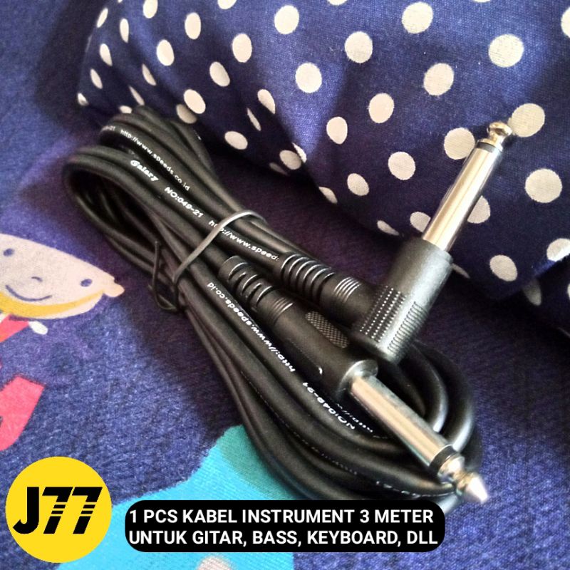 Jual Kabel Instrument Gitar Bass Keyboard 3 Meter | Shopee Indonesia