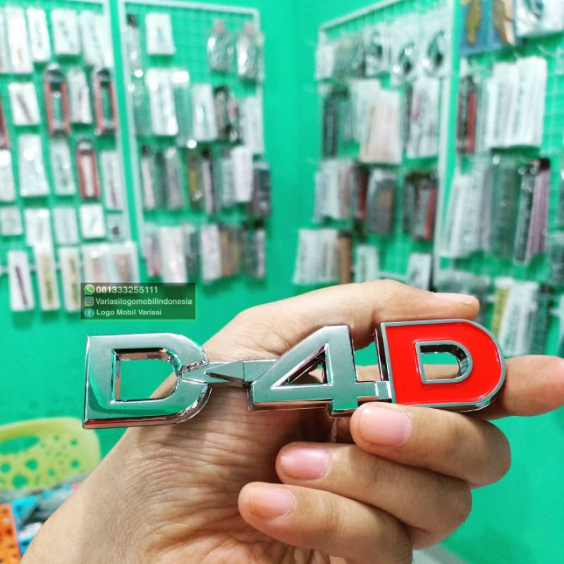 Jual Emblem logo D4D ukuran original Toyota HILUX HIACE FORTUNER INNOVA ...