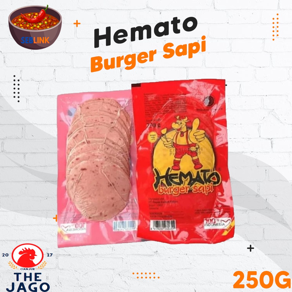 Jual Hemato Burger Sapi Besar Isi 10Pcs | Shopee Indonesia