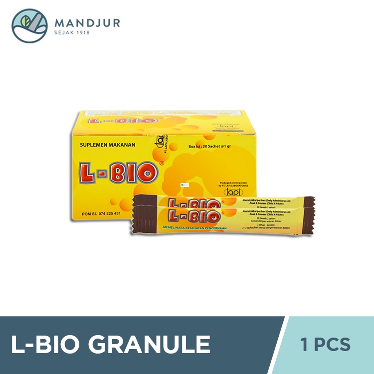 Jual L-Bio Granule Sachet - Serbuk Probiotik untuk Kesehatan Saluran ...