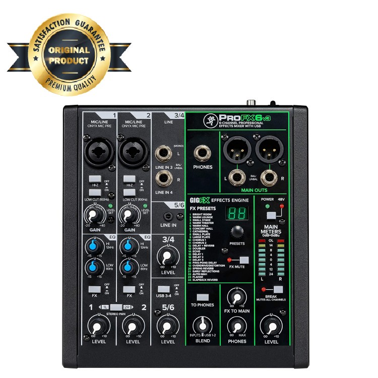 Jual Mixer Audio Mackie Pro FX6 V3 ProFX6V3 Effects Mixers with USB ...
