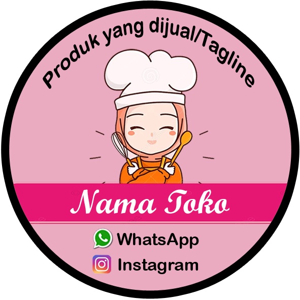 Jual ( STIKER BULAT DESIGN 05 5,5 x 5,5 ISI 11 PCS ) STICKER ANTI AER ...